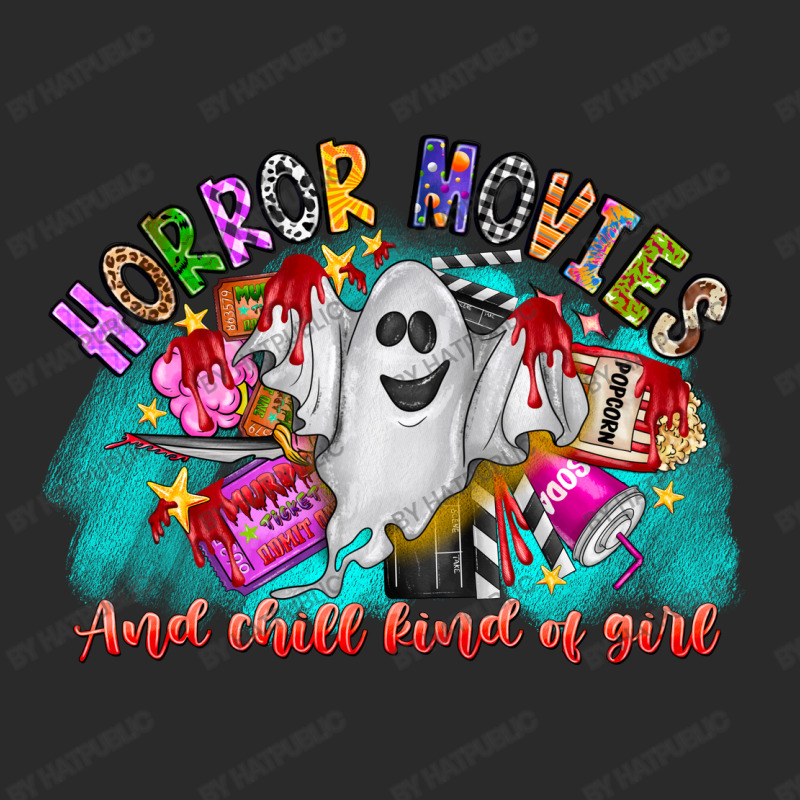 Horror Movies And Chill Kind Of Girl Straw Cowboy Hat With Band By ...