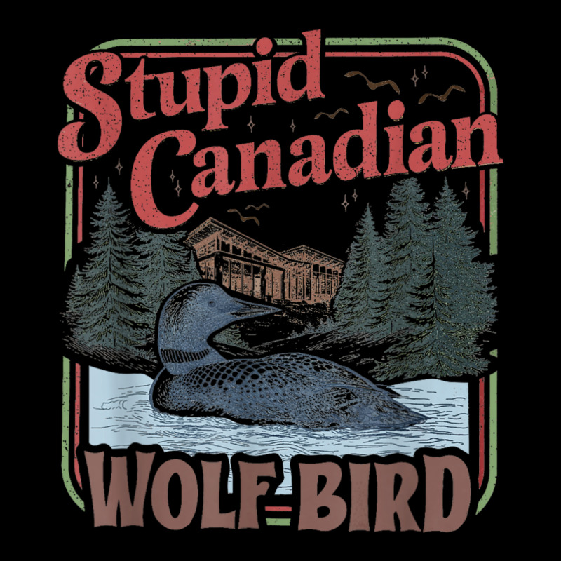 Stupid Canadian Wolf Bird Heated Hockey Meme Inspi Seamless Cap By ...