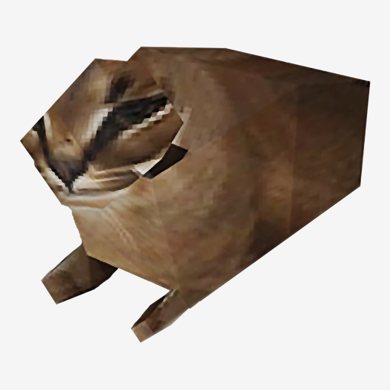 Big Floppa Meme Low Poly Floppa Meme Cat Pullover Hoodie Adjustable Cap ...