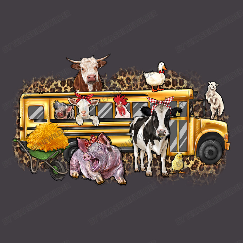 Farm Animals School Bus Running Hat By Texasbilliewilder - Hatpublic