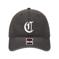 Old English Style Initial Letter C Embroidered Hat Dyed Cap By ...