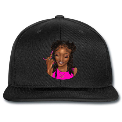 Beautiful Black Woman Middle Finger Printed Hat By Afrowomandigitalshop ...