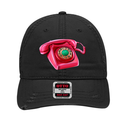 Pink Telephone Vintage Cap By Adodesignshop - Hatpublic