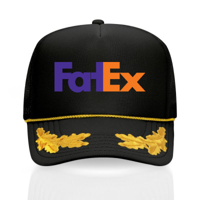 Fat Ex Fedex Logo High Crown Trucker Hat By Streetwear - Hatpublic
