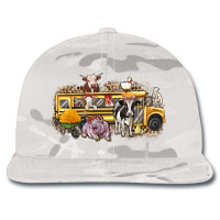 Farm Animals School Bus Printed Hat By Texasbilliewilder - Hatpublic