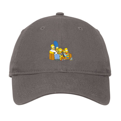The Simpsons Family Couch Gag Adjustable Cap By Inspiradesign - Hatpublic
