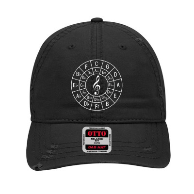 Treble Clef Circle Of Fifths Composer Music Theory Musician Vintage Cap ...