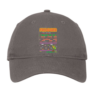 Mod3 Arcade Frogger Video Game Blue Adjustable Cap By Snappyart - Hatpublic