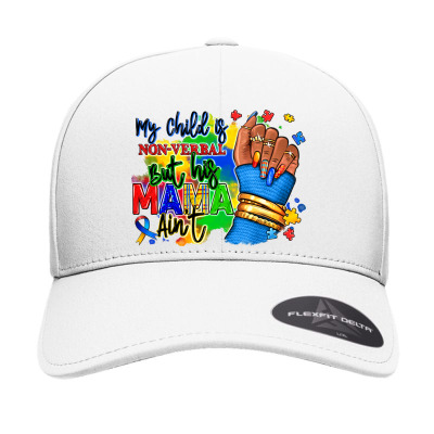 My Child Is Non Verbal But His Mama Aint Afro Seamless Cap By ...