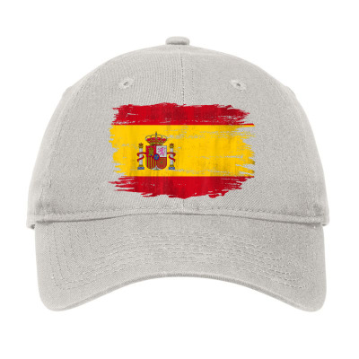 Vintage Spain Flag For Spanish Gift Adjustable Cap By Pixelflow - Hatpublic