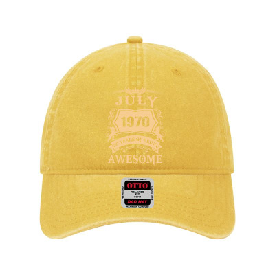 July 1970 50 Years Of Being Awesome 2020 Dyed Cap By Artmosaic - Hatpublic