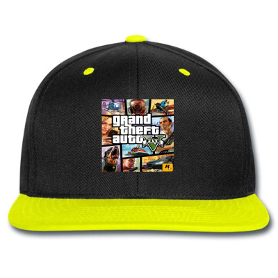 Grand Theft Auto V San Andreas Poster2 Snapback By Floraart - Hatpublic
