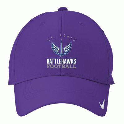 Stl Battlehawks Football! Xfl Nike Dri-fit Cap By Pixelwave - Hatpublic