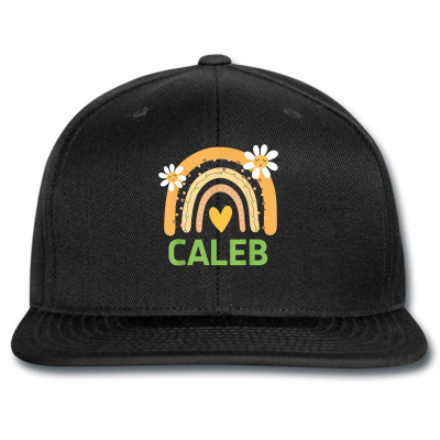Hello My Name Is Caleb Name Tag Cute Per K School T Shirt Snapback By Inspiradesign - Hatpublic