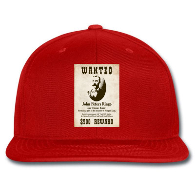 Johnny Ringo Wanted Poster Yellow Love Snapback By Floraart - Hatpublic