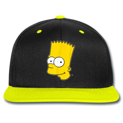 The Simpsons Bart Simpson Face Snapback By Pixelwave - Hatpublic