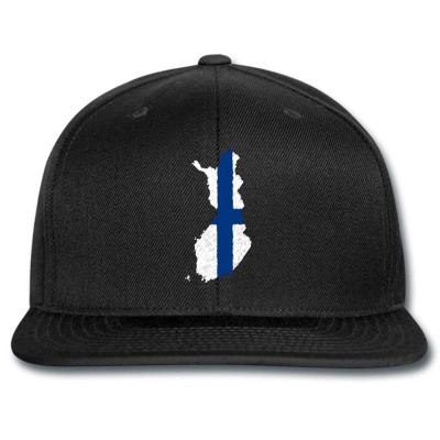 Finland Flag Map Drawing Line Art Snapback By Inspiradesign - Hatpublic
