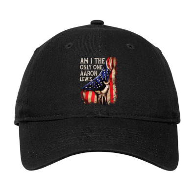 Am I The Only One Aaron-lewis Usa Flag .png Adjustable Cap By Craftify ...