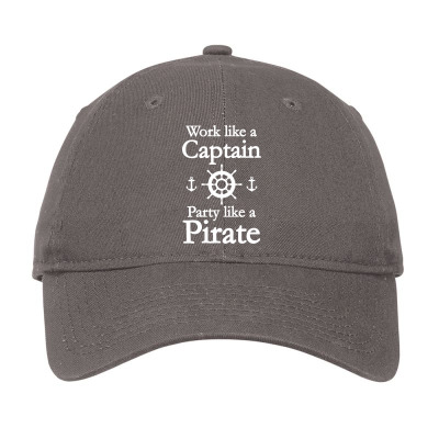 Work Like A Captain Party Like A Pirate Adjustable Cap By Studioelite ...