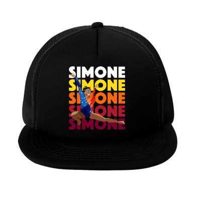 Simone Biles Simone Biles Foam Snapback Hat By Pixelflow - Hatpublic