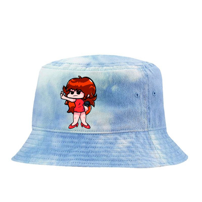 Girlfriend Fnf Character Detailed Version Fnf Game Tie Dyed Bucket Hat ...