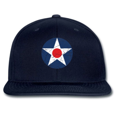 Air Force Roundel Usaac Usaf Vintage Printed Hat By Snappyart - Hatpublic