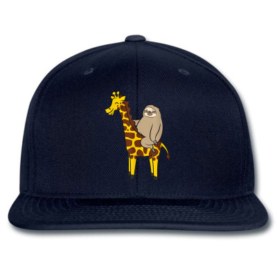 Cute Sloth Riding On Giraffe Love Giraffes And Sloths Printed Hat By ...