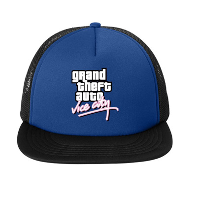 Gta Vice City Grand Theft Auto Essential Foam Snapback Hat By Artchic ...