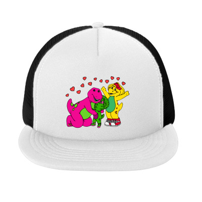 Barney And Friends Foam Snapback Hat By Pixelflow - Hatpublic