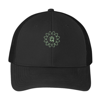 Heart Chakra Anahata Tantra Yoga Sacred Symbol Vedas Pa Trucker Cap By ...