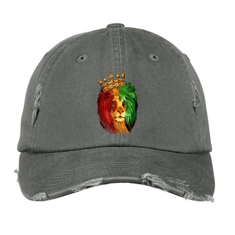 Juneteenth Lion King Distressed Cap By Lillyallendesigns - Hatpublic