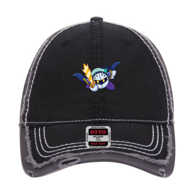 Meta Knight Kirbys Adventure Distressed Cap By Studioelite - Hatpublic