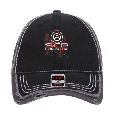 Scp, Foundation, With Blood Distressed Cap By Inspiradesign - Hatpublic