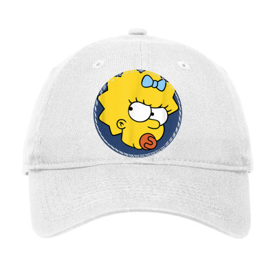 The Simpsons Maggie Simpson Angry Big Face T Shirt Adjustable Cap ...