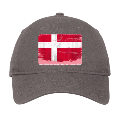 Vintage Denmark Flag For Danish Gift Adjustable Cap - Leatherette Patch ...