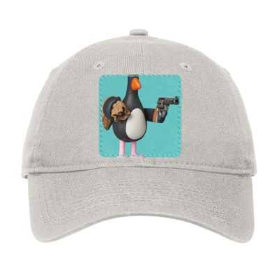 Wallace And Gromit Penguin Adjustable Cap - Leatherette Patch By ...