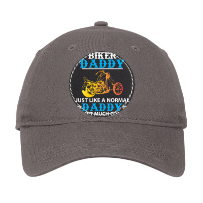 Biker Daddy... Adjustable Cap - Leatherette Patch By Snappyart - Hatpublic
