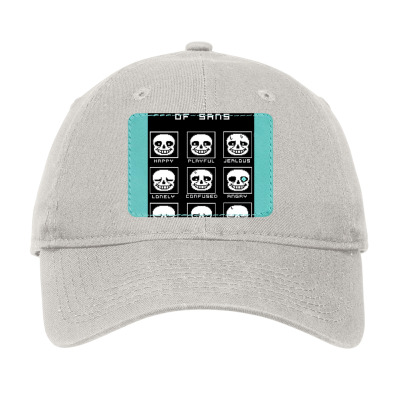 The Many Emotions Of Sans Undertale Adjustable Cap - Leatherette Patch ...