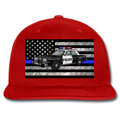 Thin Blue Line Police Car Sippy Cup Snapback By Artiststas - Hatpublic