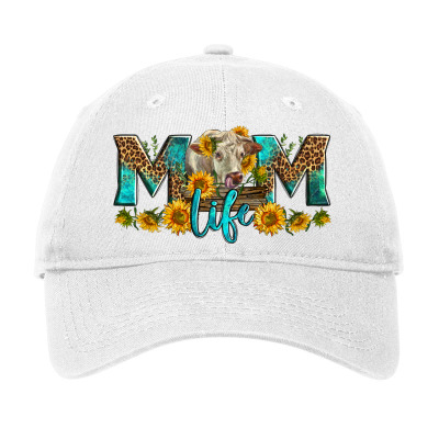 Western Charolais Cow Mom Life Mother's Day Adjustable Cap By ...