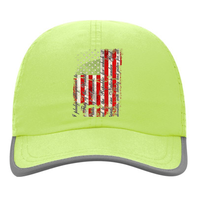 Vintage American Flag Pledge Of Allegiance Running Hat By Artmosaic ...