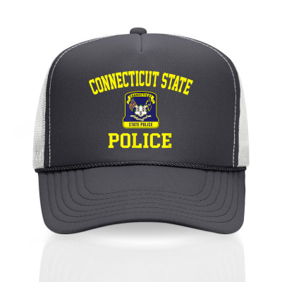 Connecticut State Police High Crown Trucker Hat By Pixelflow - Hatpublic