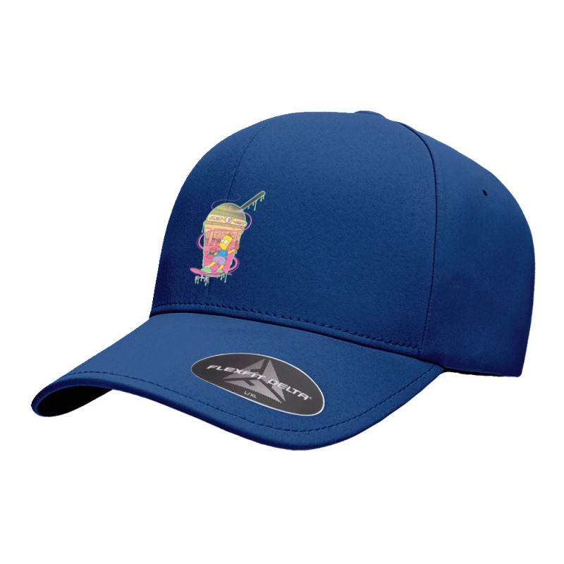The Simpsons Bart Simpsons Kwik E Mart Squishee Lo Seamless Cap By ...