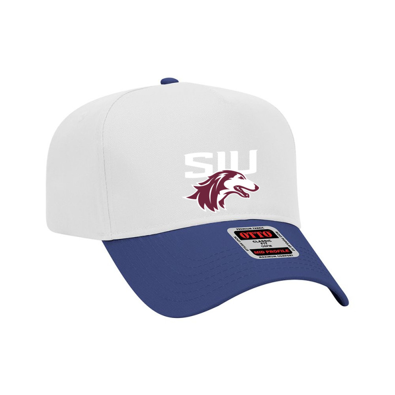 Southern Illinois Salukis Adjustable Baseball Cap By Pixelwave - Hatpublic