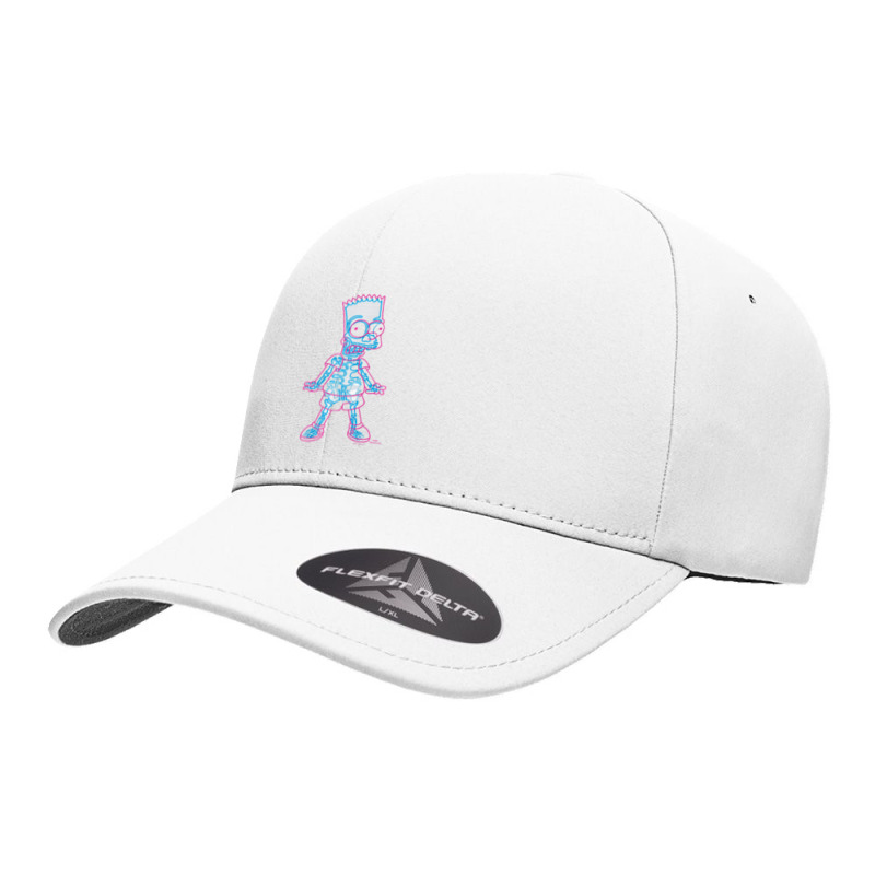 The Simpsons Bart Simpson Way In Trouble X-ray Seamless Cap By ...