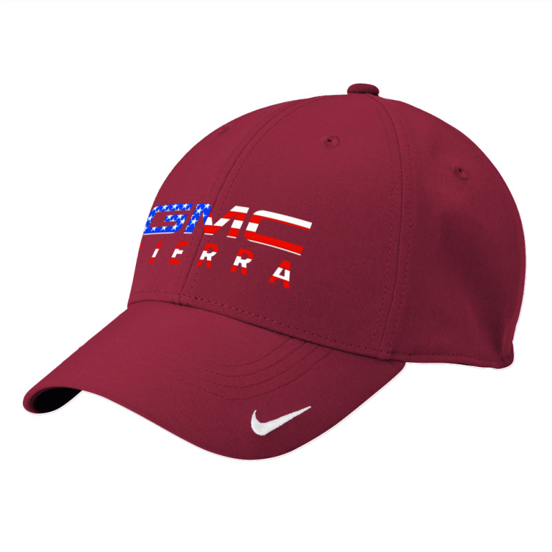 Gmc Siera Usa Flag Nike Dri-fit Cap By Floraart - Hatpublic