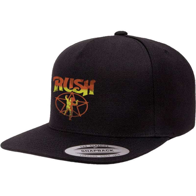Rush 5 Panel Snapback Cap By Floraart - Hatpublic